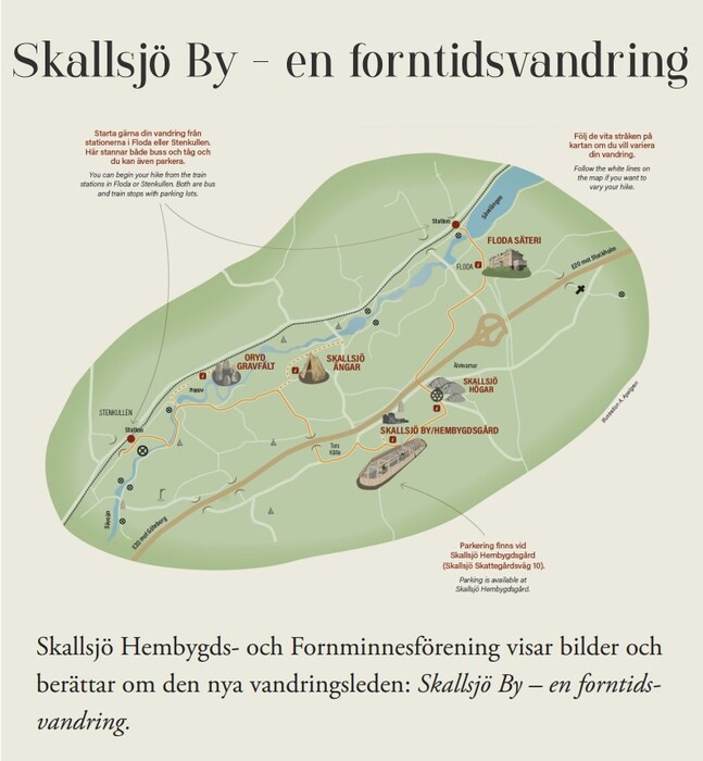 Vandringsleden på Floda bibliotek :: Skallsjö Hembygdsförening